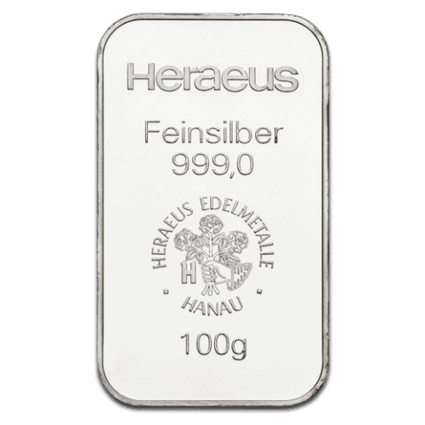 100g Silver Bar (Best Value) at Solomon Global
